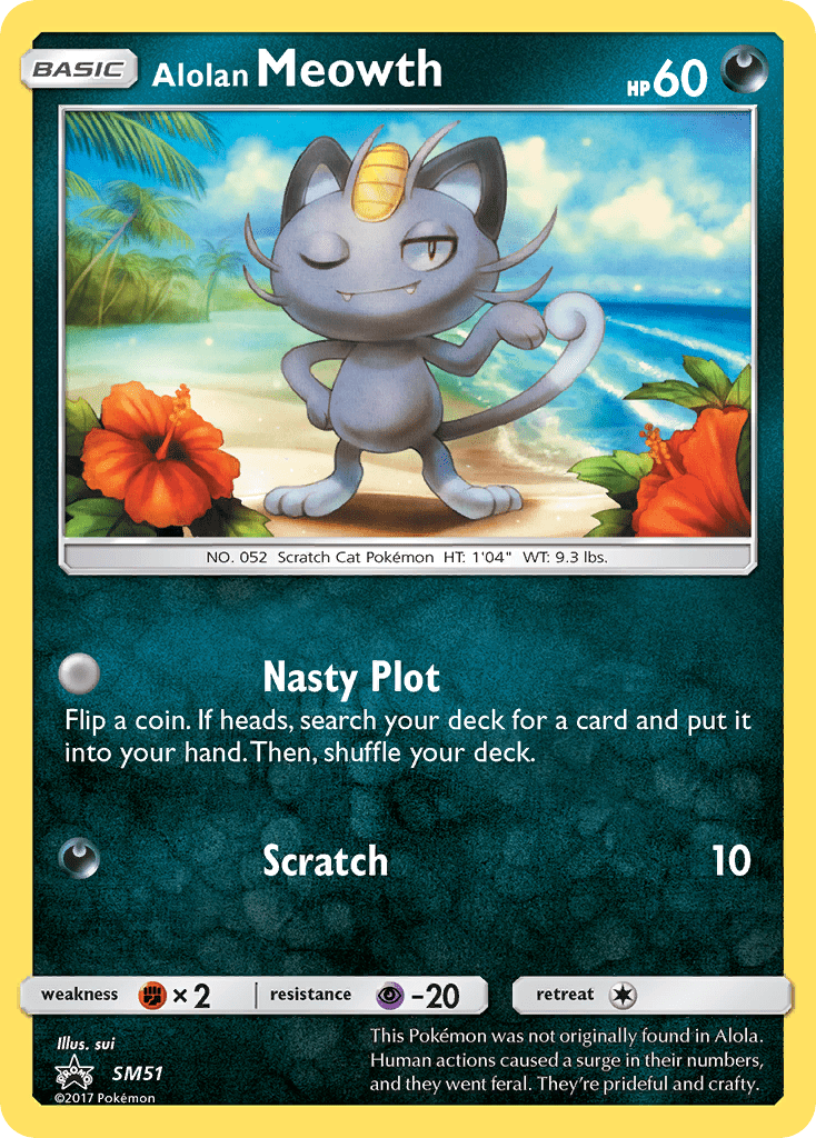 Alolan Meowth #SM51 - SM Black Star Promos | Price Guide & Historical ...