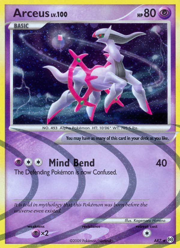 Arceus #AR7 - Arceus | Price Guide & Historical Value (Ungraded, PSA10/9/8)