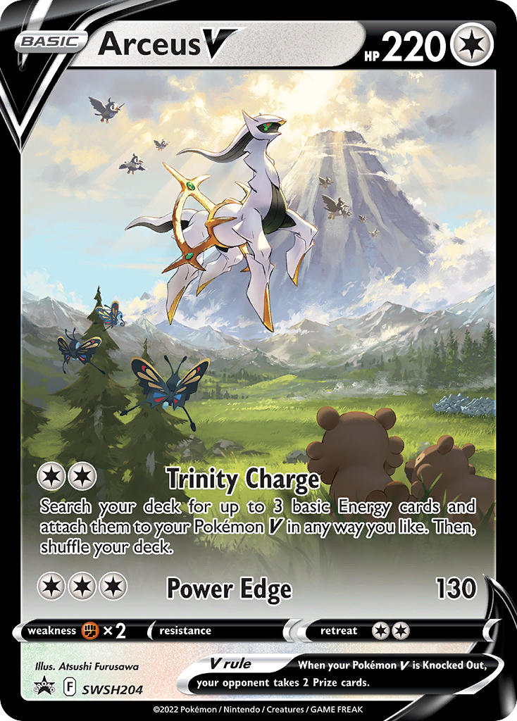Arceus V #SWSH204 - SWSH Black Star Promos | Price Guide & Historical ...