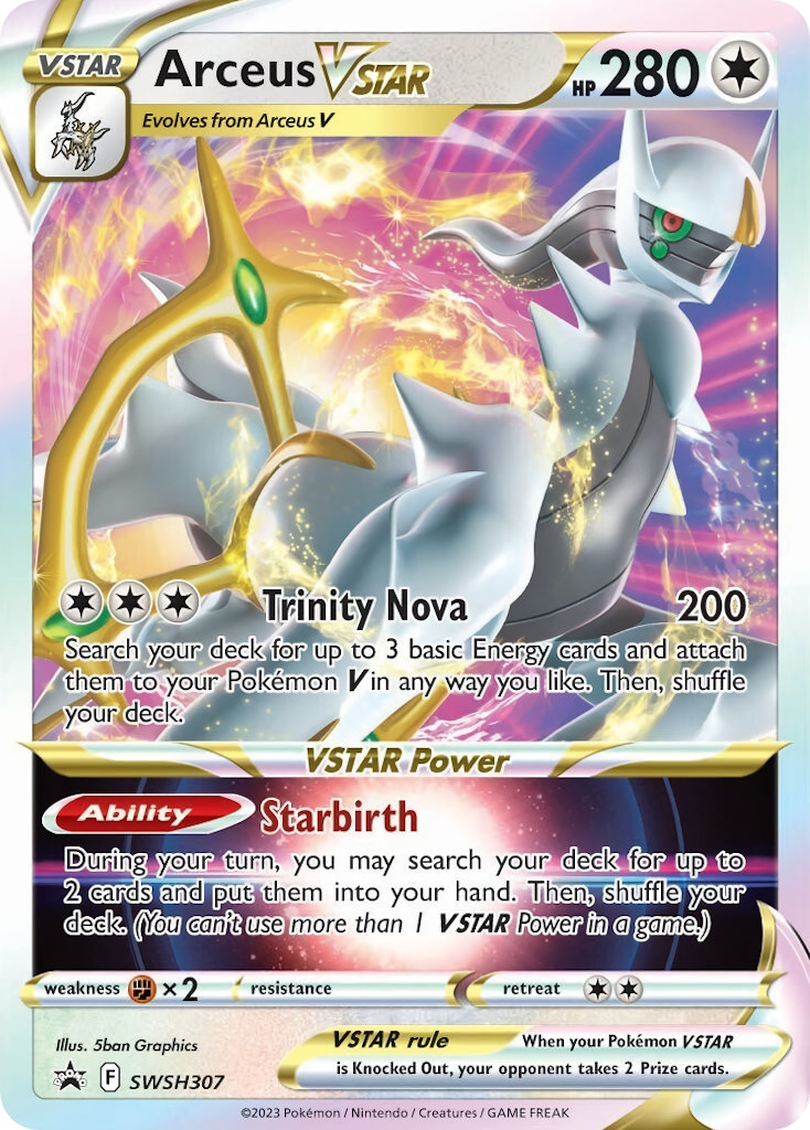 Arceus VSTAR #SWSH307 - SWSH Black Star Promos | Price Guide ...