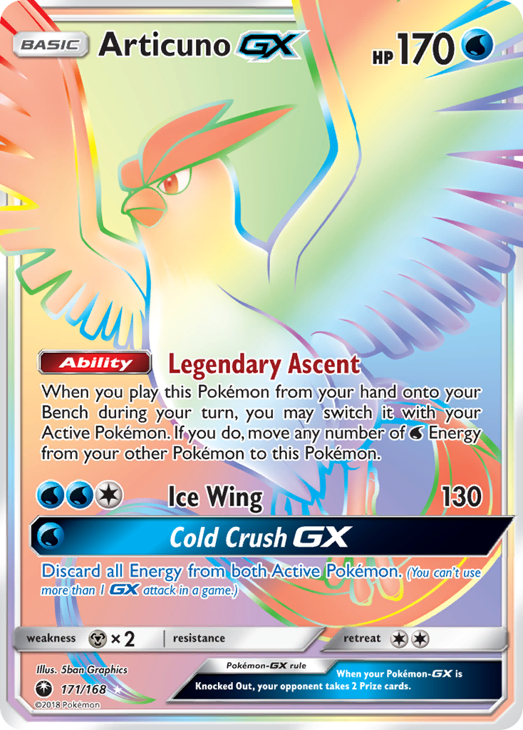 Articuno-GX #171 - Celestial Storm | Price Guide & Historical Value ...