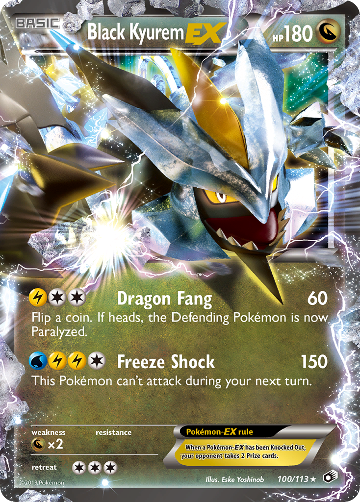 Black Kyurem-EX #100 - Legendary Treasures | Price Guide & Historical ...