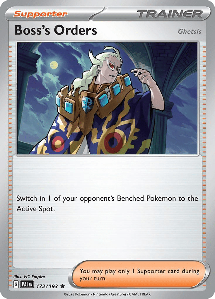Boss's Orders (Ghetsis) #172 - Paldea Evolved | Price Guide ...