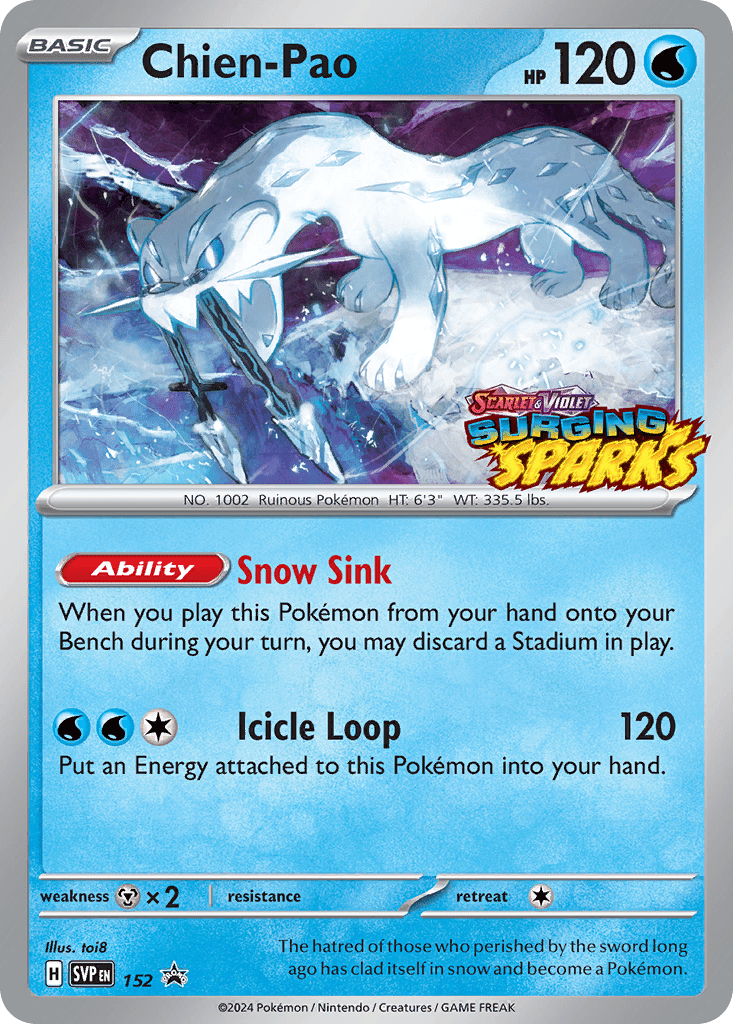Chien-Pao #152 - Scarlet & Violet Black Star Promos | Price Guide ...