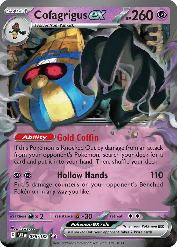 Cofagrigus ex #76 - Paradox Rift | Price Guide & Historical Value ...