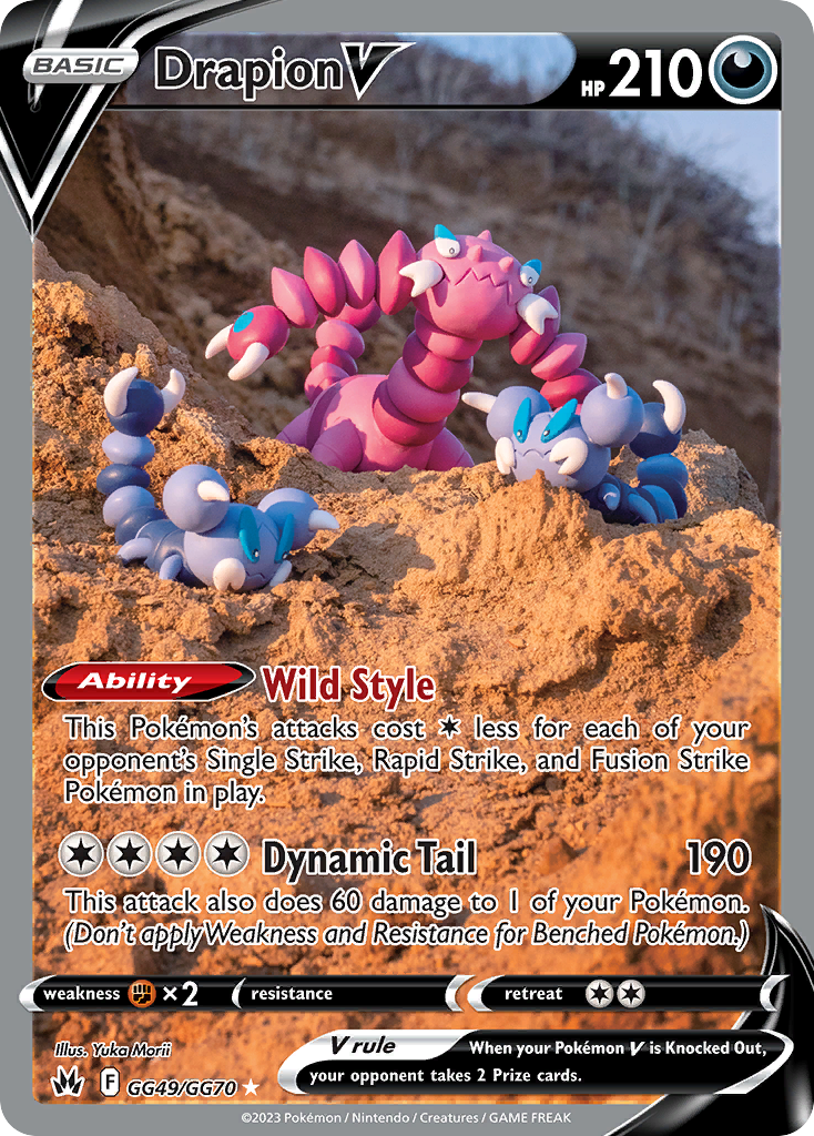 Drapion V #GG49 - Crown Zenith Galarian Gallery | Price Guide ...