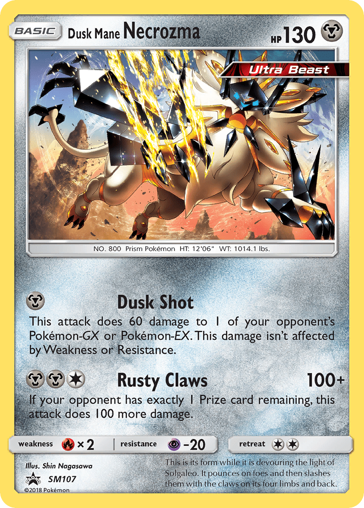 Dusk Mane Necrozma #SM107 - SM Black Star Promos | Price Guide ...