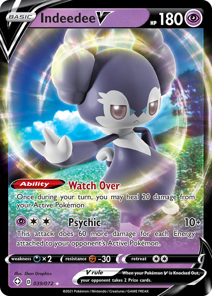 Indeedee V #39 - Shining Fates | Price Guide & Historical Value ...