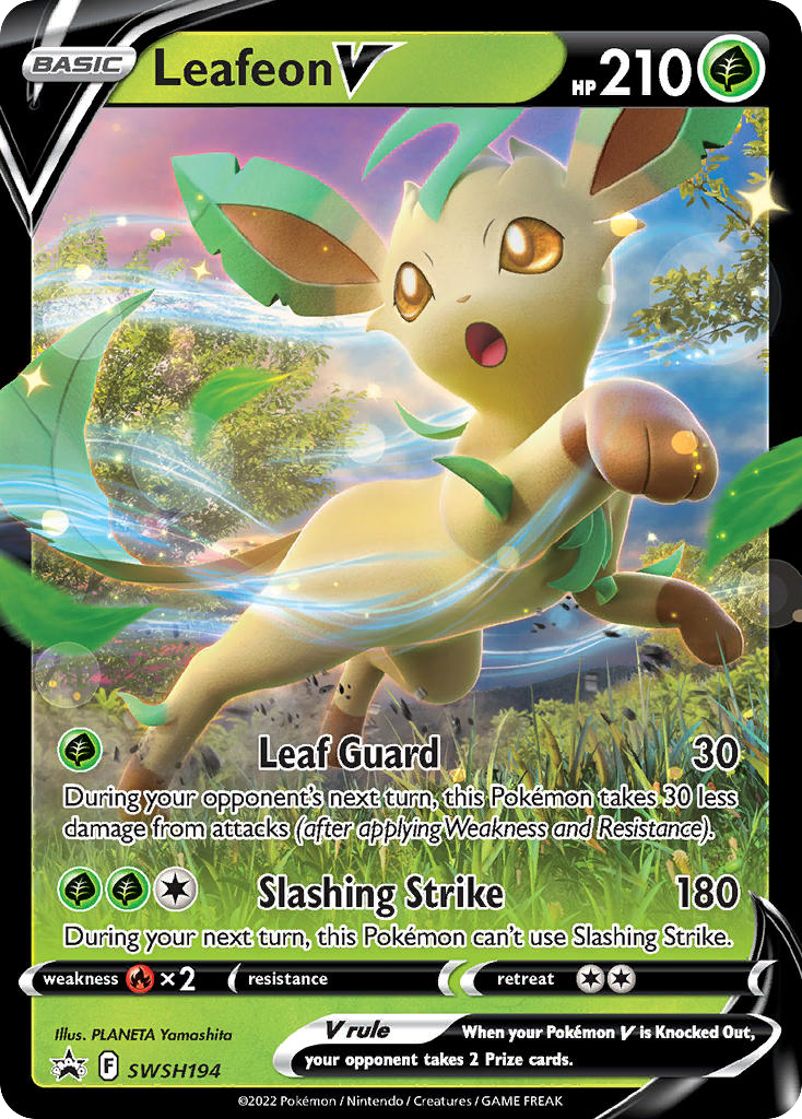 Leafeon V #SWSH194 - SWSH Black Star Promos | Price Guide & Historical ...