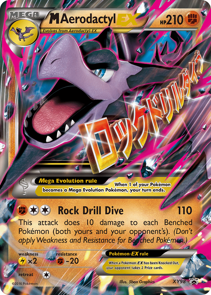 M Aerodactyl-EX #XY98 - XY Black Star Promos | Price Guide & Historical ...