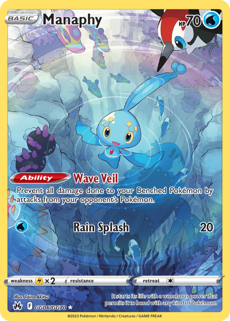 Manaphy #GG06 - Crown Zenith Galarian Gallery | Price Guide ...