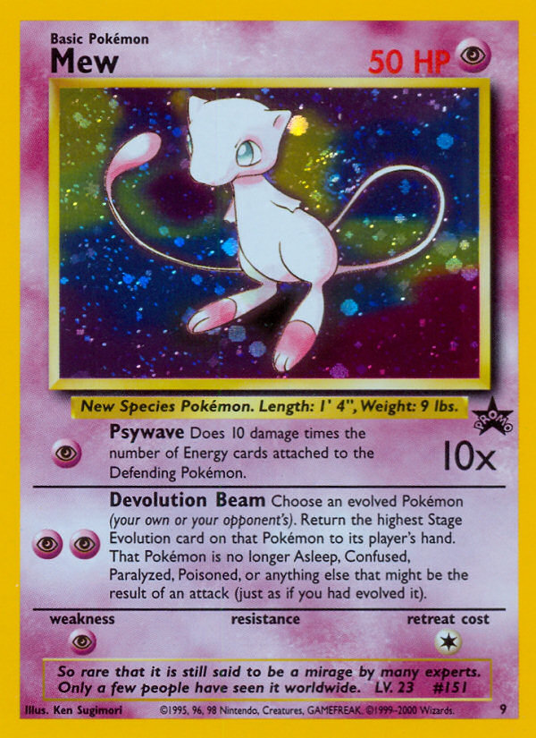 Mew #9 - Wizards Black Star Promos | Price Guide & Historical Value ...