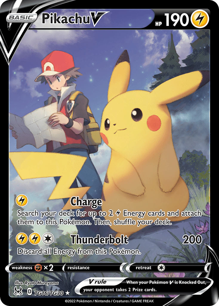 Pikachu V #TG16 - Lost Origin Trainer Gallery | Price Guide ...