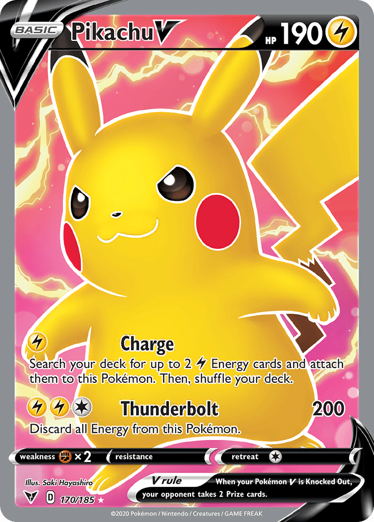 Pikachu V #170 - Vivid Voltage | Price Guide & Historical Value ...