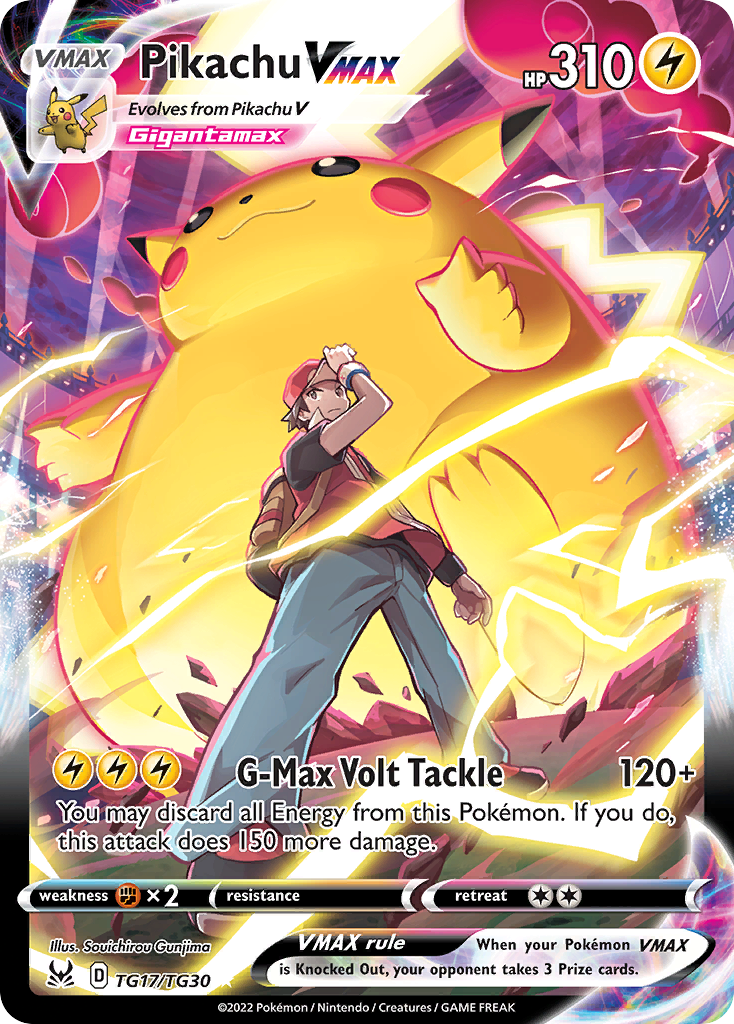 Pikachu VMAX #TG17 - Lost Origin Trainer Gallery | Price Guide ...