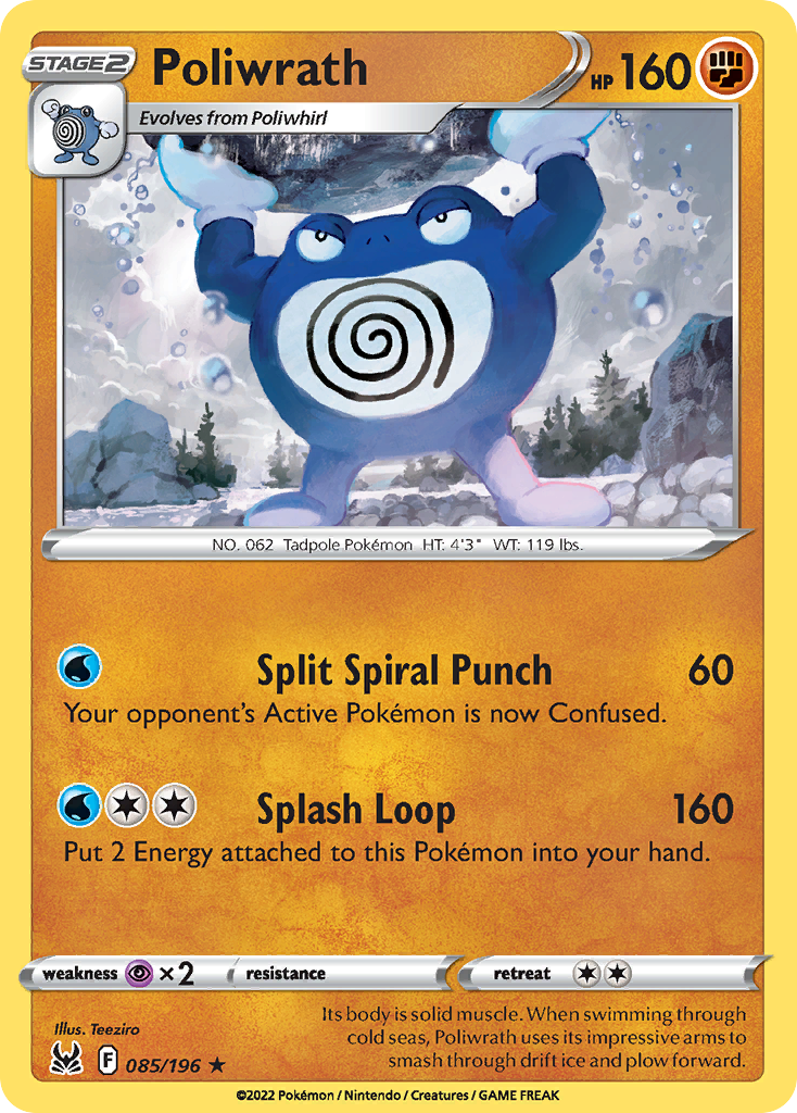 Poliwrath #85 - Lost Origin | Price Guide & Historical Value (Ungraded ...