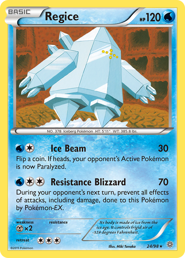 Regice #24 - Ancient Origins | Price Guide & Historical Value (Ungraded ...