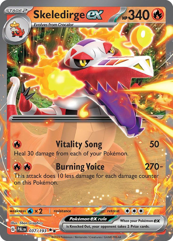 Skeledirge ex #37 - Paldea Evolved | Price Guide & Historical Value ...