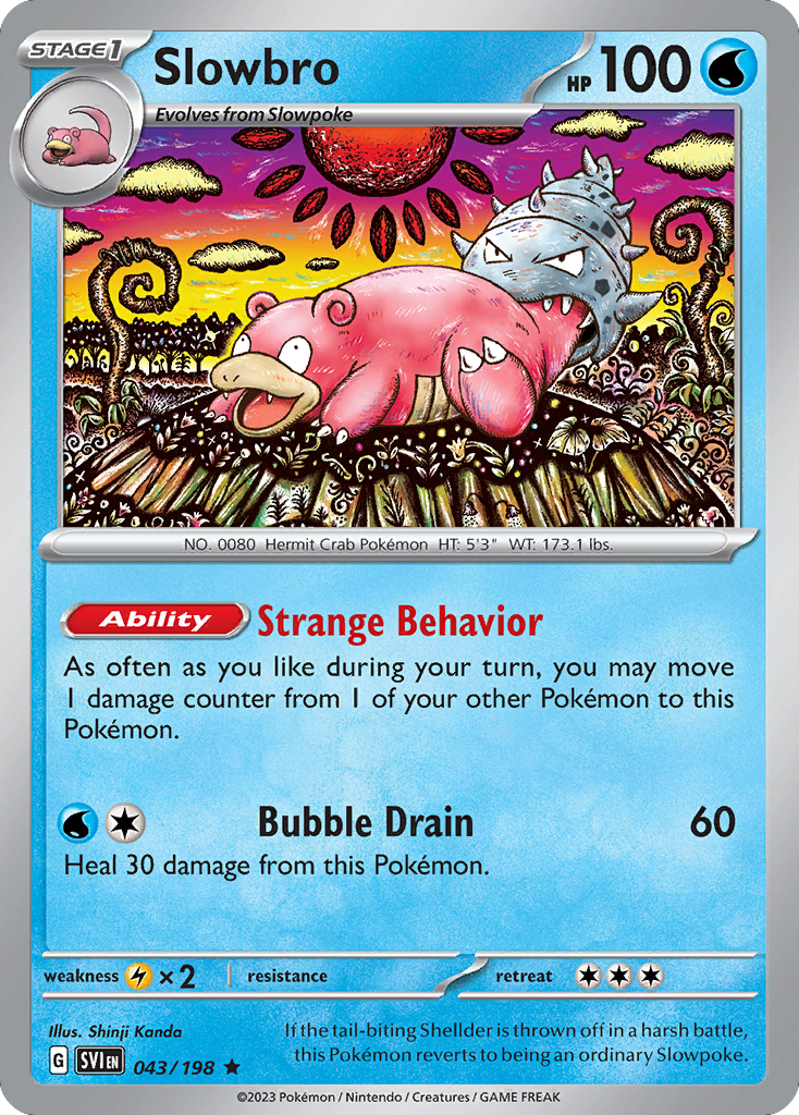 Slowbro #43 - Scarlet & Violet | Price Guide & Historical Value ...