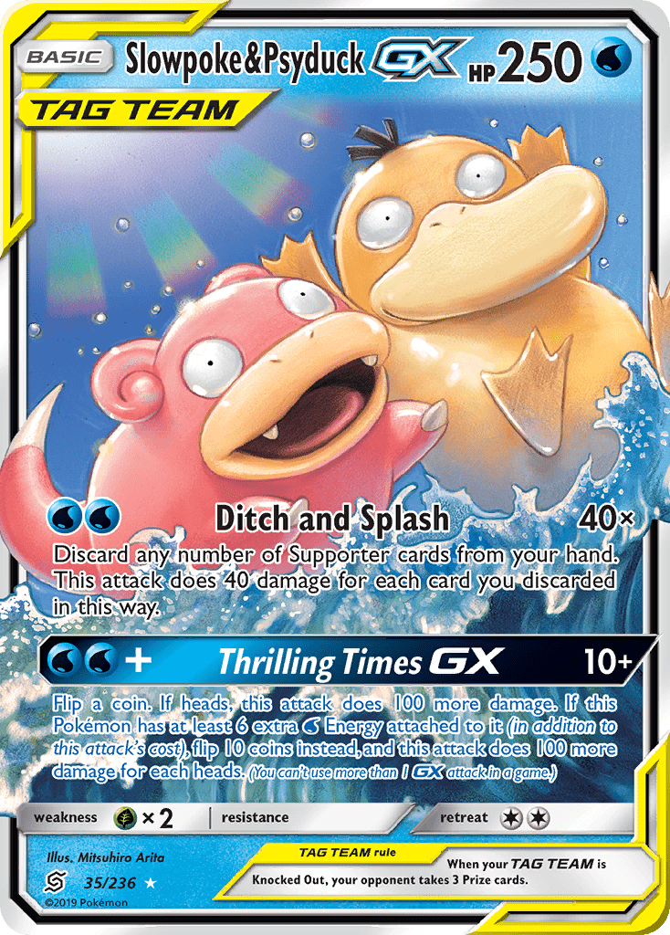 Slowpoke & Psyduck-GX #35 - Unified Minds | Price Guide & Historical ...