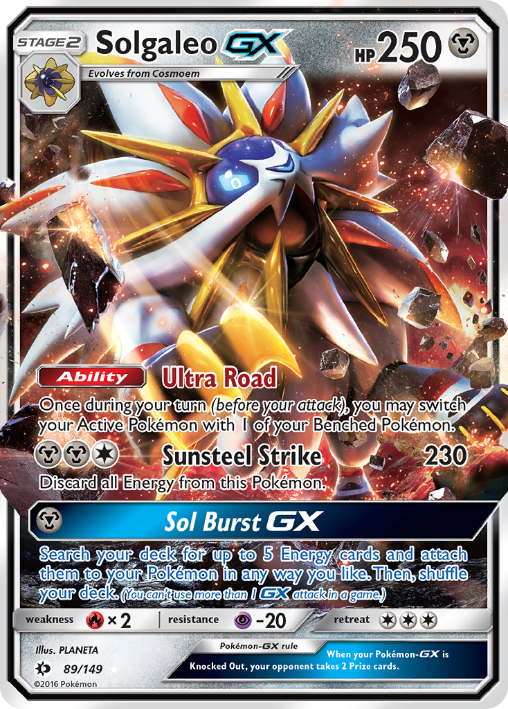 Solgaleo-GX #89 - Sun & Moon | Price Guide & Historical Value (Ungraded ...
