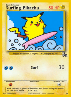Surfing Pikachu - Unnumbered Promos | Price Guide & Historical Value ...