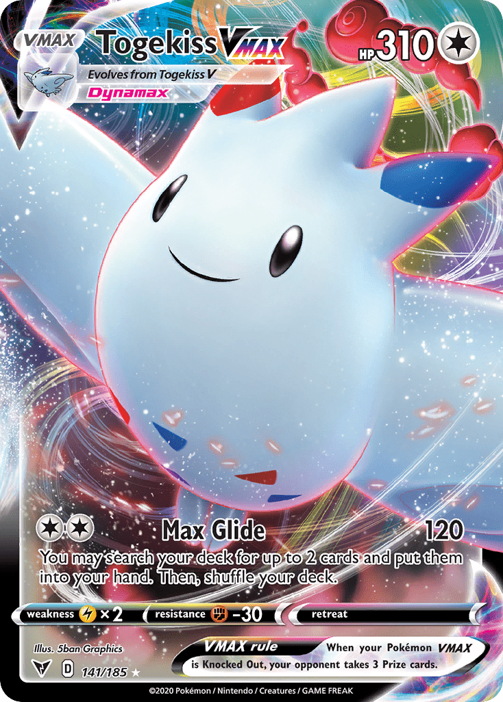 Togekiss VMAX #141 - Vivid Voltage | Price Guide & Historical Value ...
