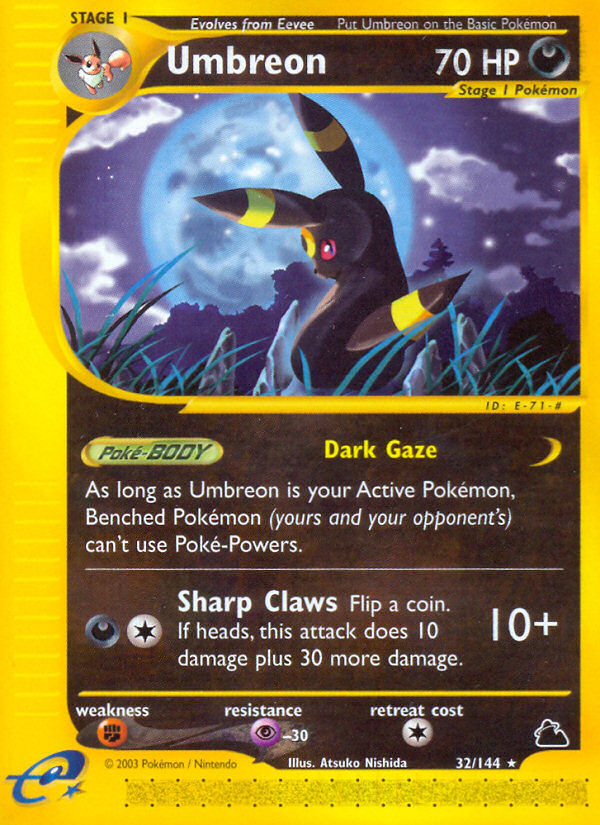 Umbreon #32 - Skyridge | Price Guide & Historical Value (Ungraded ...