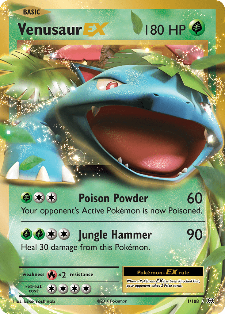 Venusaur-EX #1 - Evolutions | Price Guide & Historical Value (Ungraded ...