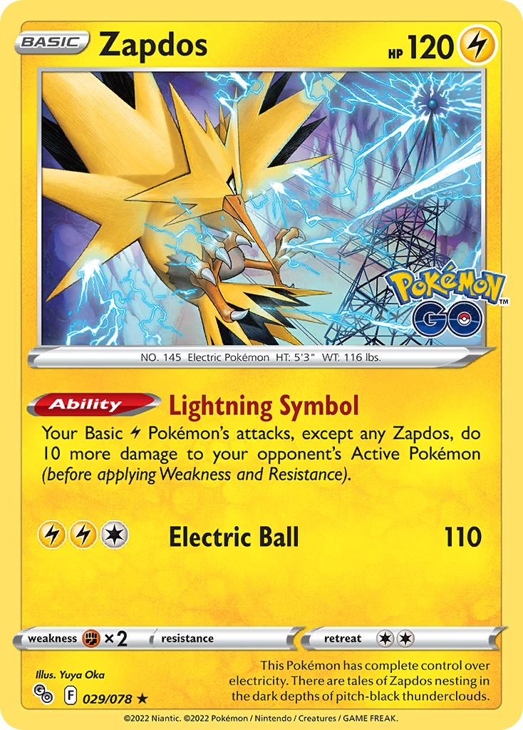 Zapdos #29 - Pokémon GO | Price Guide & Historical Value (Ungraded ...