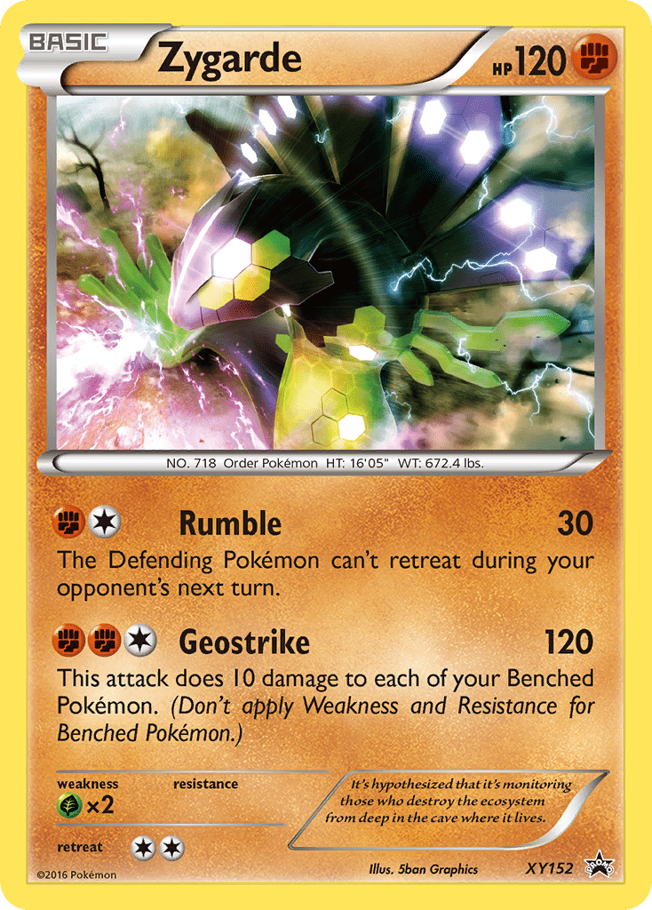 Zygarde #XY152 - XY Black Star Promos | Price Guide & Historical Value ...