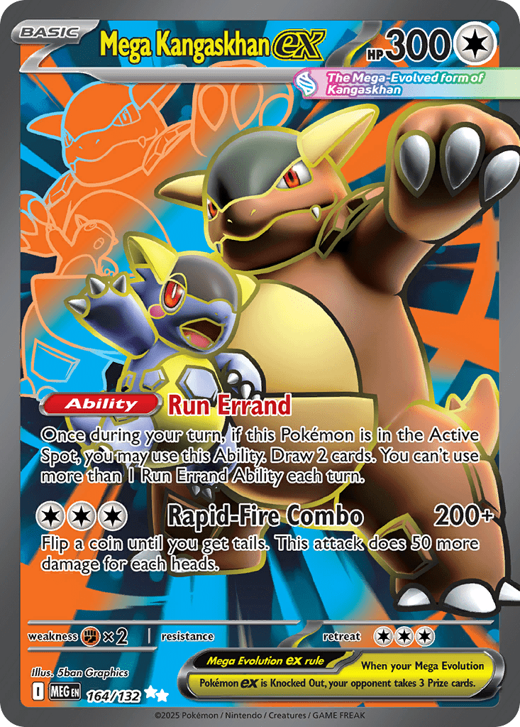 Mega Kangaskhan ex #164 - Mega Evolution | Price Guide & Historical ...