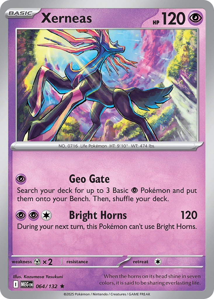 Xerneas #64 - Mega Evolution | Price Guide & Historical Value (Ungraded ...