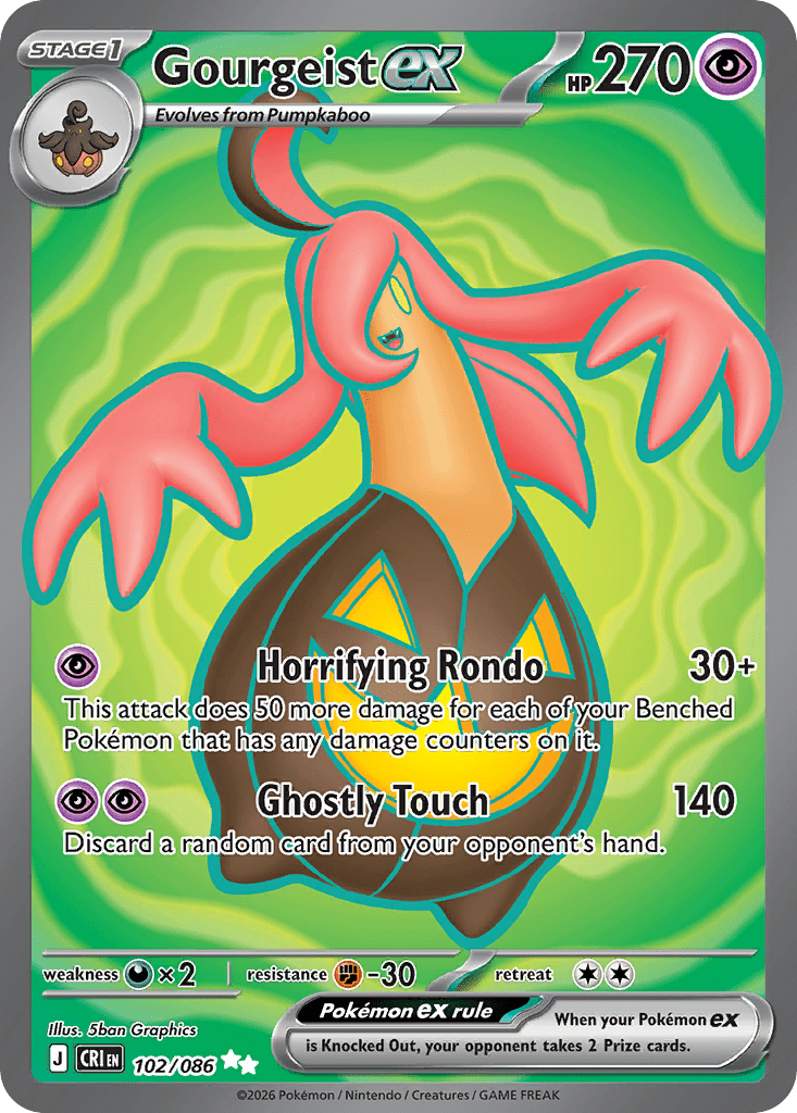 Gourgeist ex #102/086 - Chaos Rising | Price Guide & Historical Value ...